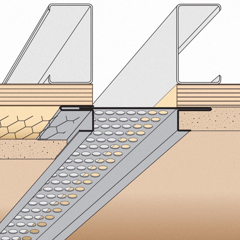 Stockton Products: ECS: Channel Vent Screed - 2 Piece