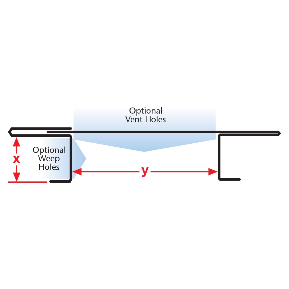 Stockton Products: ECS: Channel Vent Screed - 2 Piece